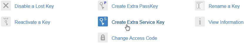 Create an Extra Service Key